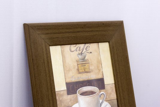 Quadro Decorativo Café Cappuccino Chocolate 35x45cm - Decore Pronto